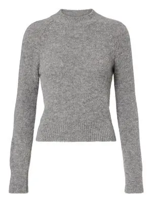 Dries Van Noten Alpaca And Wool-blend Sweater - Grey