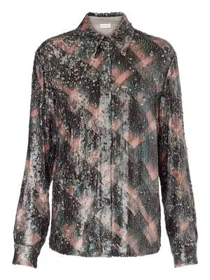 Dries Van Noten Sequined Shirt - Green