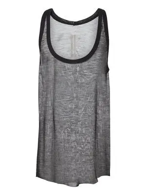 Rick Owens Wool-blend Sleeveless Top - Black