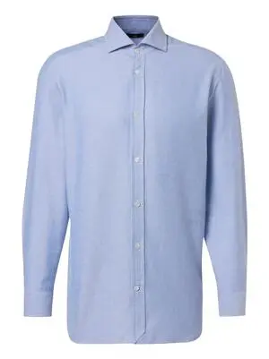 Dunhill Cotton And Cashmere Oxford Shirt - Blue