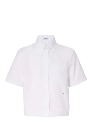 PRADA Logo Cotton Poplin Shirt