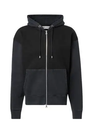 Our Legacy Rascal Cotton Fleece Zip-Up Hoodie Black