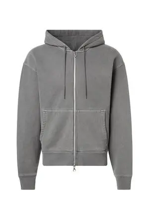 Our Legacy Cotton Fleece Zip-Up Hoodie Grey