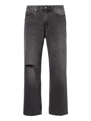 Our Legacy Third Cut Distressed Wide-leg Jeans - Grey