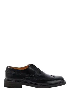 Our Legacy Brogue Parade Leather Derby Shoes - Black