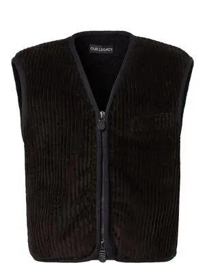 Our Legacy Cotton Corduroy Vest - Brown