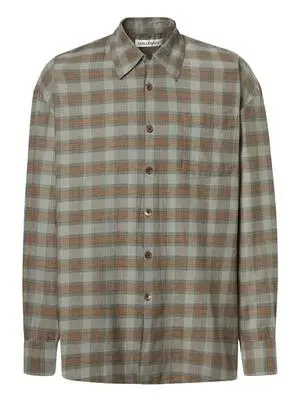 Our Legacy Borrowed Checked Cotton Flannel Shirt - Multicoloured