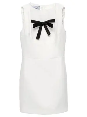 Prada Bow-detail Sleeveless Dress - White