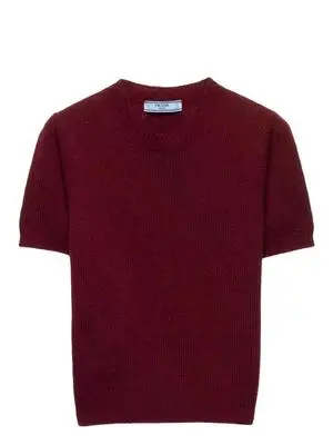 PRADA Short-Sleeved Cashmere Sweater