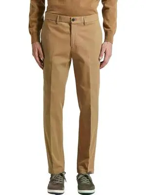 Peserico Flat-front Trousers - Brown