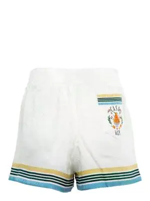 Casablanca Striped-trim Shorts - White