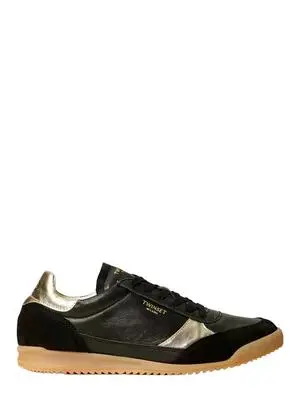 TWINSET Laminated-details Running Sneakers - Black