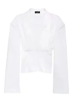A.W.A.K.E. Mode Pleated Top - White