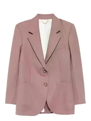 Victoria Beckham Patch Pocket Blazer - Purple