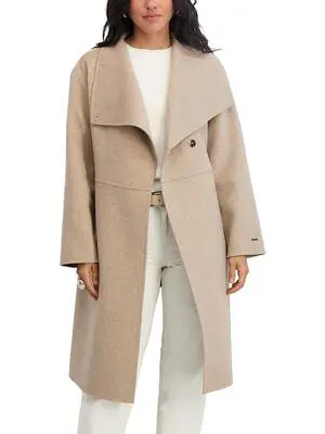Tahari Coco Coat Oatmeal