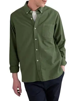 SEASALT CORNWALL Jenken Long Sleeve Oxford Shirt - Hosta