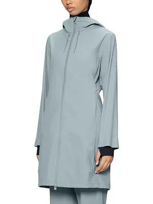 Rains Suva Hardshell Long Jacket - Pool