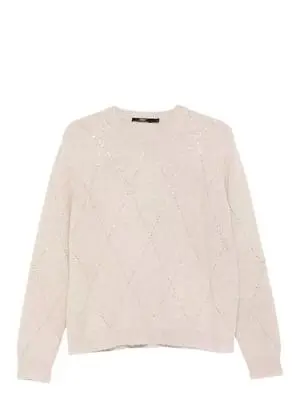 Seventy Sequin-embellished Sweater - Neutrals