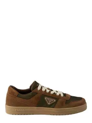 Prada Downtown Suede Sneakers - Brown