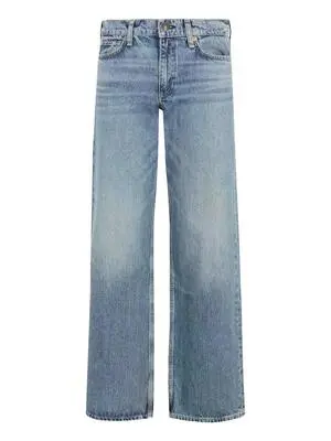 Rag & Bone Five-pocket Wide-leg Jeans - Blue