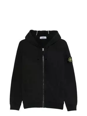 Stone Island Zip-fastening Hoodie - Black