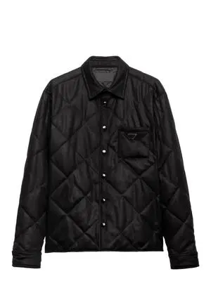 Prada Quilted Cashmere Shirt - Black