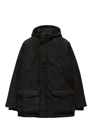 Prada Hooded Flap-pocket Jacket - Black