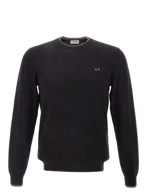 SUN 68 Crew-Neck Wool Sweater Black