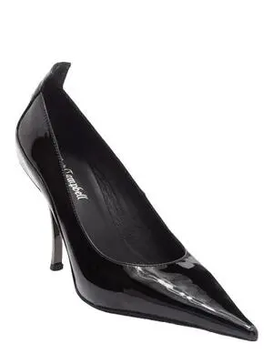 Jeffrey Campbell Pointed-Toe Pump Black Patent