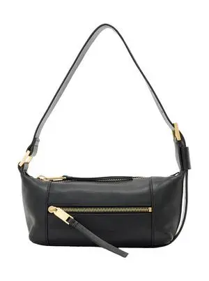 ALLSAINTS Mini Vega Leather Shoulder Bag - Black