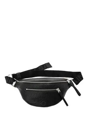 ALLSAINTS Itoko Lambskin Leather Bum Bag - Black