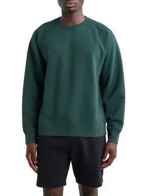 Zella Vital Fleece Crewneck Sweatshirt - Green Gables