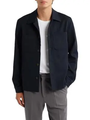 LES DEUX Marseille Hybrid Shirt Jacket - Navy