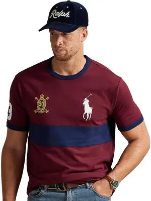 Ralph Lauren Big Pony 20th Anniversary T-shirt - Classic Wine/newport Navy