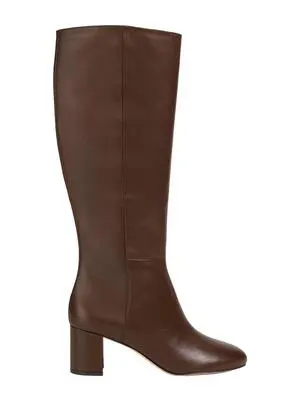 STUART WEITZMAN Celina 60 Leather Knee Boots Chocolate