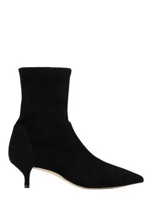STUART WEITZMAN Mara 50 Suede Ankle Boots - Black