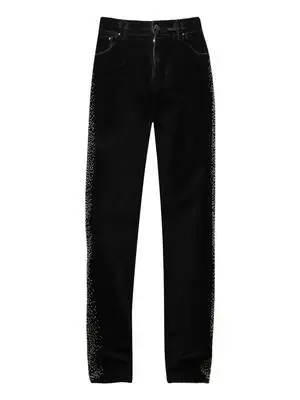 Amiri Velvet Baggy Jean - Black