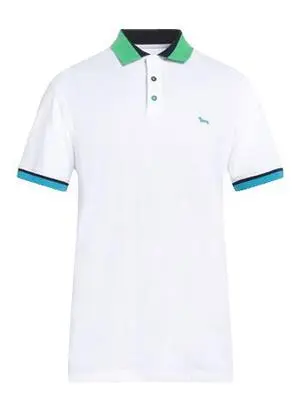 HARMONT & BLAINE Polo Shirt Size Cotton - White