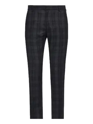 DANIELE ALESSANDRINI Tartan Patterned Tapered Leg Pants - Blue