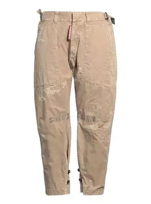 Dsquared2 Cotton Tapered Pants - Beige