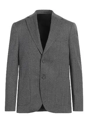 Officine Générale Single-breasted Virgin Wool Blazer - Grey