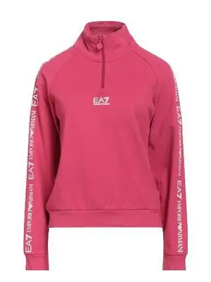 EA7 Fleece Sweatshirt With Logo - Magenta