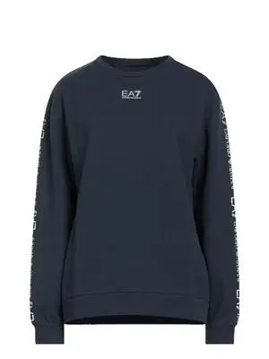 EA7 Cotton-elastane Sweatshirt - Navy