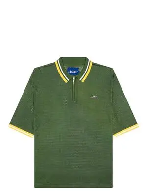 AWAKE NY Zip-up Polo Shirt - Green