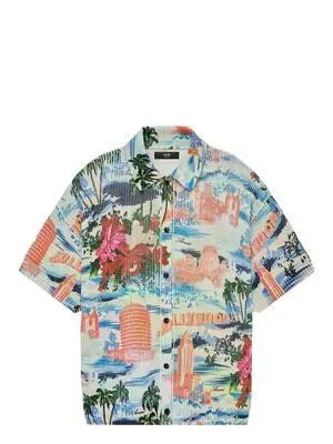 Amiri All-over Print Short-sleeve Shirt - Blue