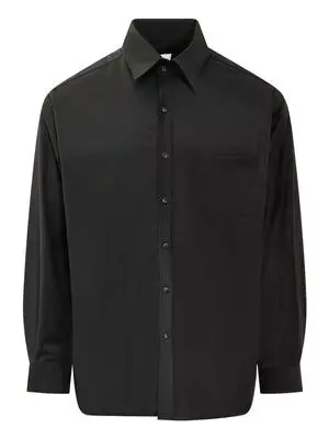A PAPER KID Button-down Pocket Shirt - Black