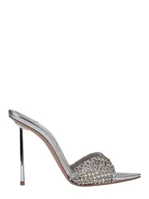 LE SILLA Gilda 120mm Crystal-embellished Stiletto Sandals - Silver