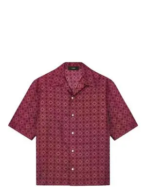 Amiri Collared Patterned Shirt - Red