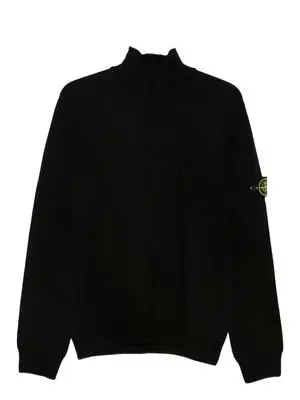 Stone Island High-neck Sweater - Black