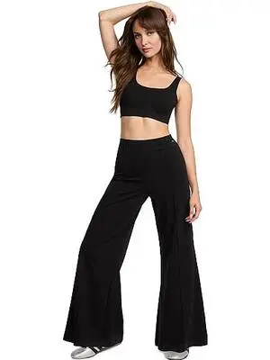 Victoria's Secret Vsx Elevate Ultra Wide-leg Pant - Black